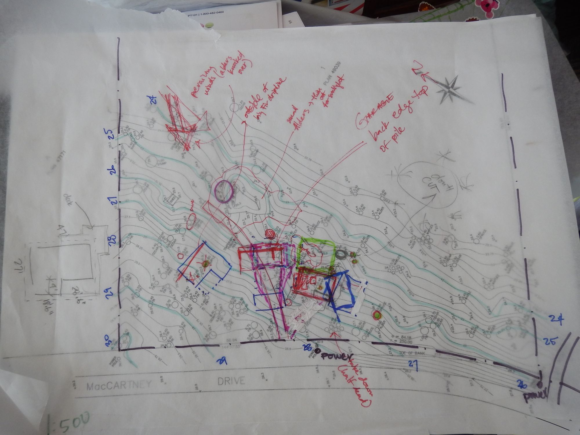 The property layout.